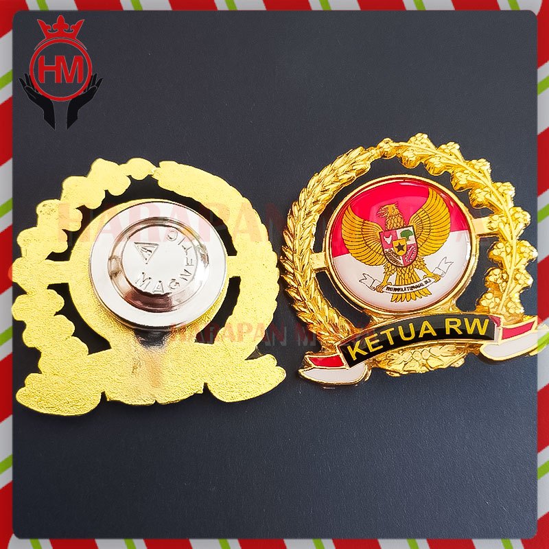 Jual Bros Ketua Rukun Warga Pin Ketua RW Pin Logam Kuningan - Harapan ...