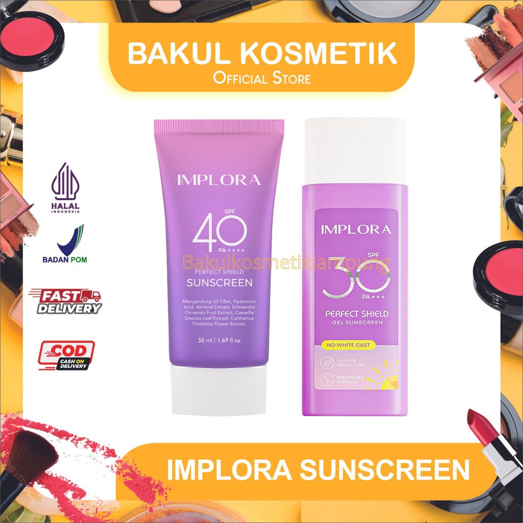 Jual Implora Perfect Shield Gel Sunscreen SPF 30 PA+++ 50ml | Shopee ...