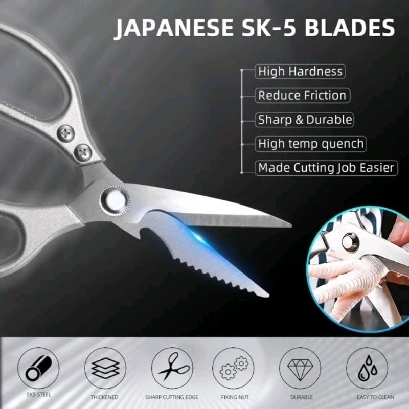 Jual Gunting SK5 Jepang Super Kuat Baja Multifungsi / Gunting Dapur ...