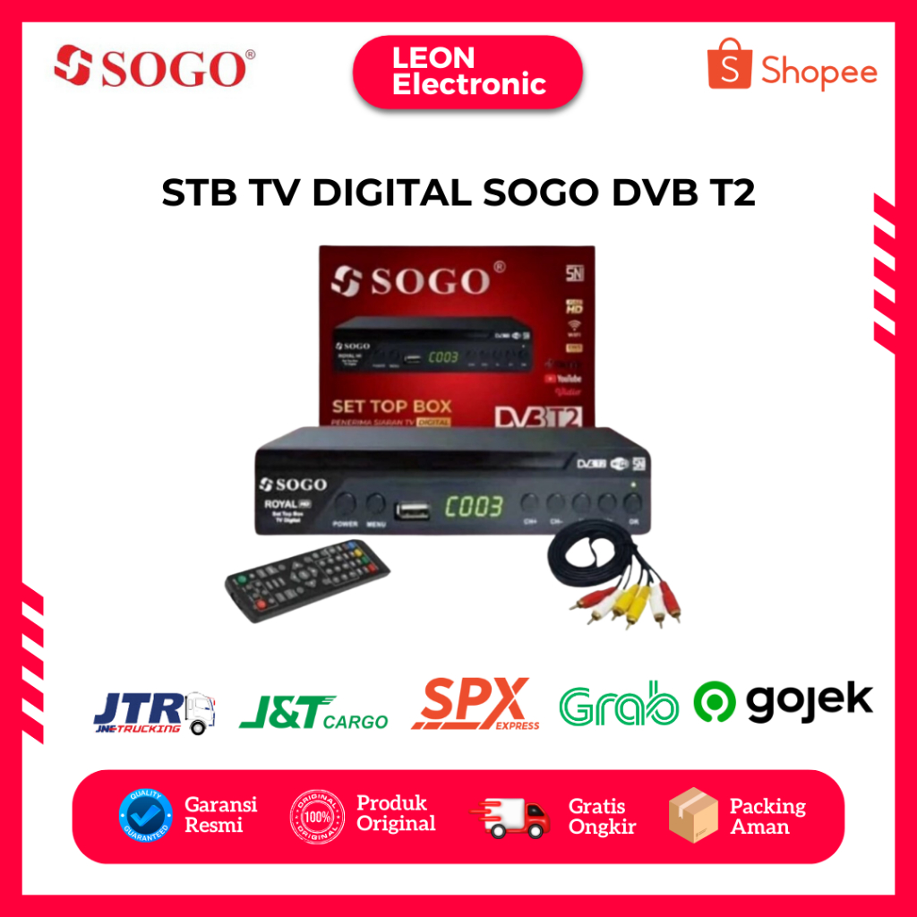 Jual SET TOP BOX DIGITAL TERBARU SOGO STB DVB T2 YOUTUBE | Shopee Indonesia