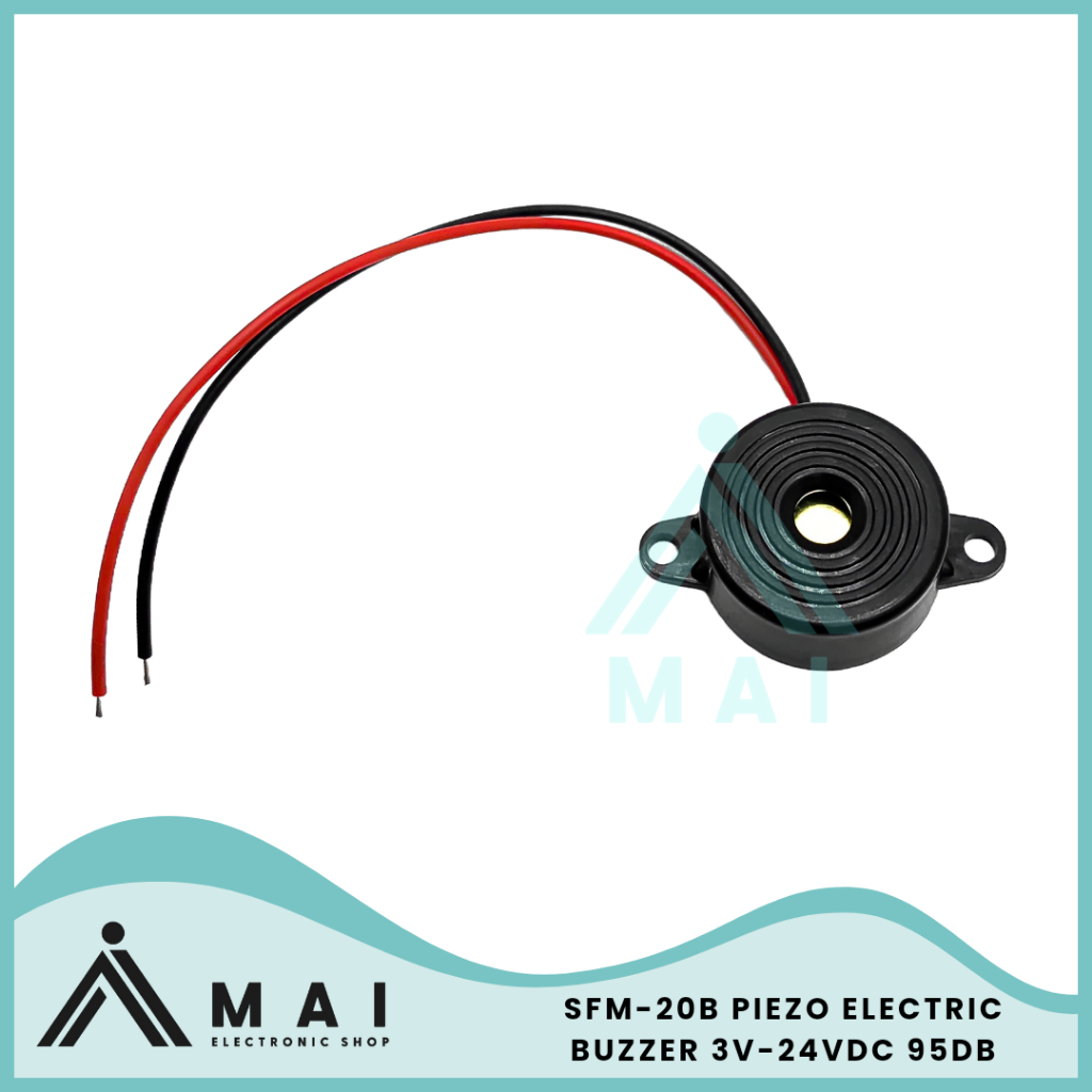Jual Buzzer Alarm 95DB Piezo Electric SFM-20B 3-24VDC | Shopee Indonesia