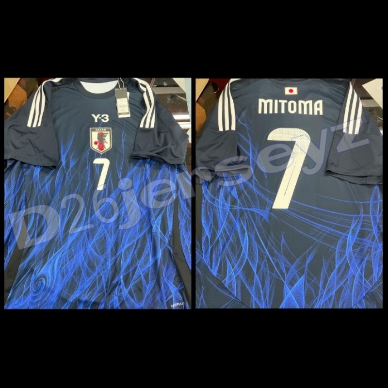 Jual Jersey Jepang Home Y3 2024 / 2025 + Cetak Nama Nameset MITOMA 7 / Custom suka suka Font ...