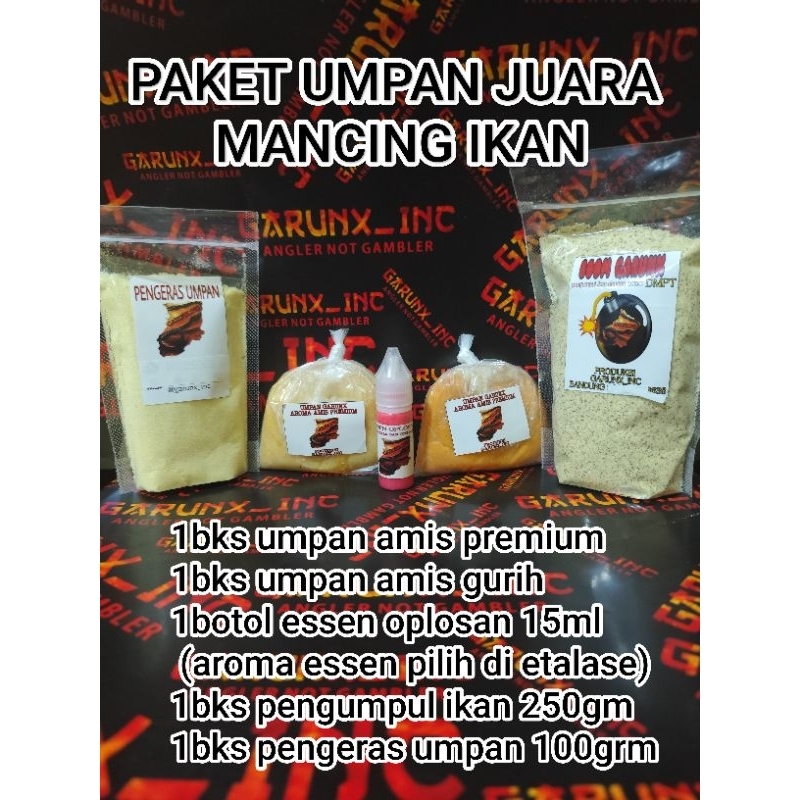 Jual PAKET UMPAN DAN ESSEN MANCING IKAN MAS JUARA INDUK DAN TOTAL | Shopee Indonesia