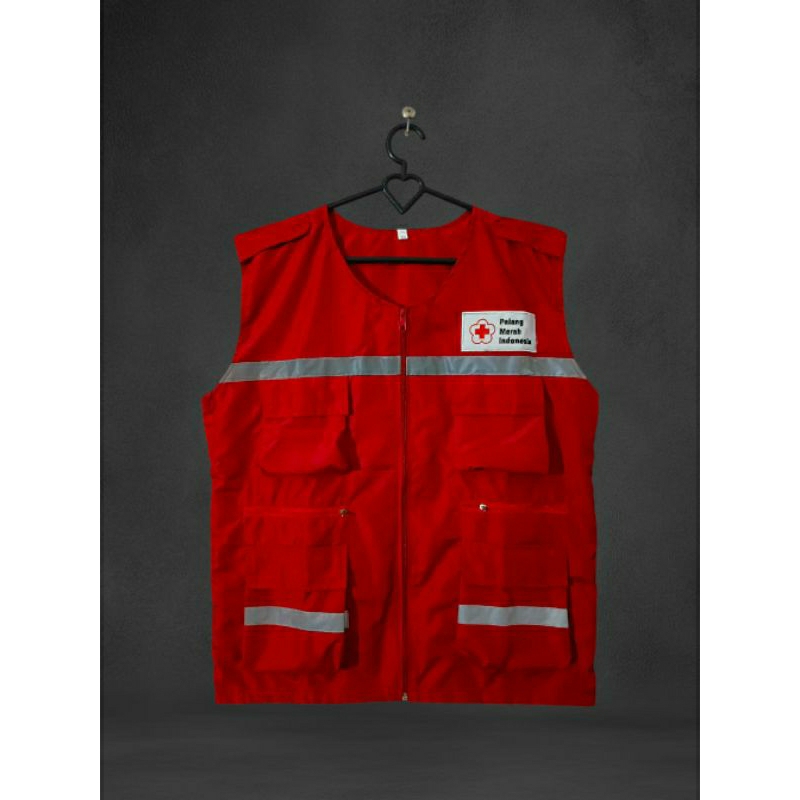 Jual Rompi Merah PMI Lapangan Rompi PMI terbaru 2024 | Shopee Indonesia