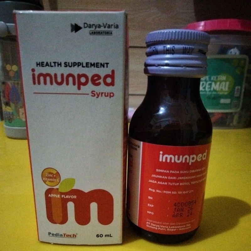 Jual IMUNPED SYRUP 60ml SUPLEMEN KESEHATAN | Shopee Indonesia
