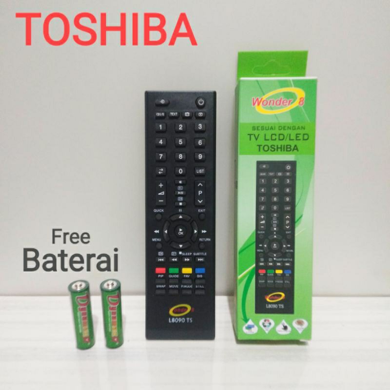 Jual REMOTE TV TOSHIBA LCD/LED + BATERAI | Shopee Indonesia