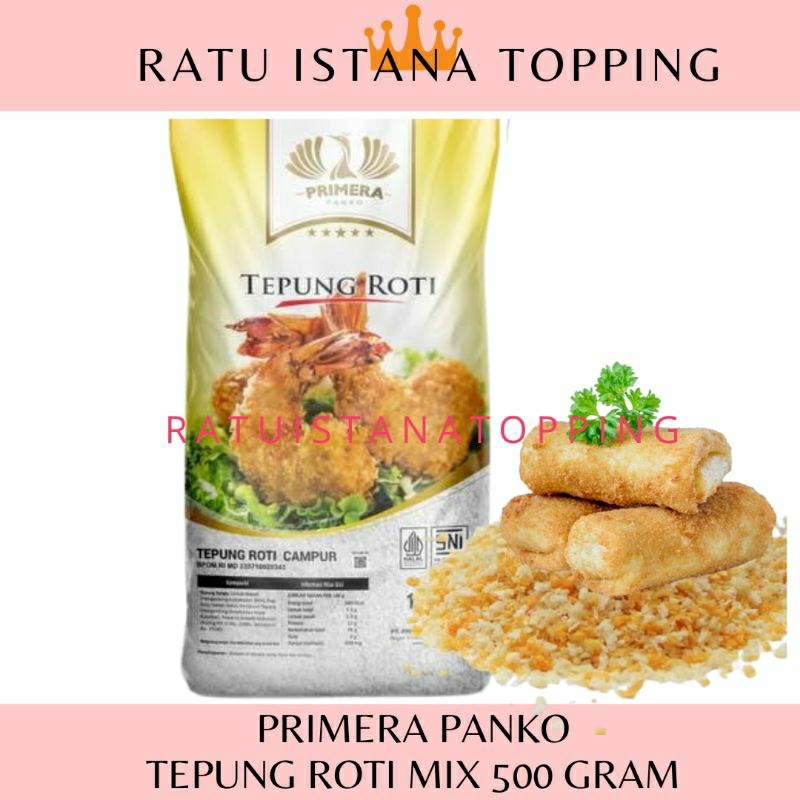 Jual PRIMERA PANKO TEPUNG PANIR TEPUNG ROTI MIX 500 GR BREAD CRUMBS ...