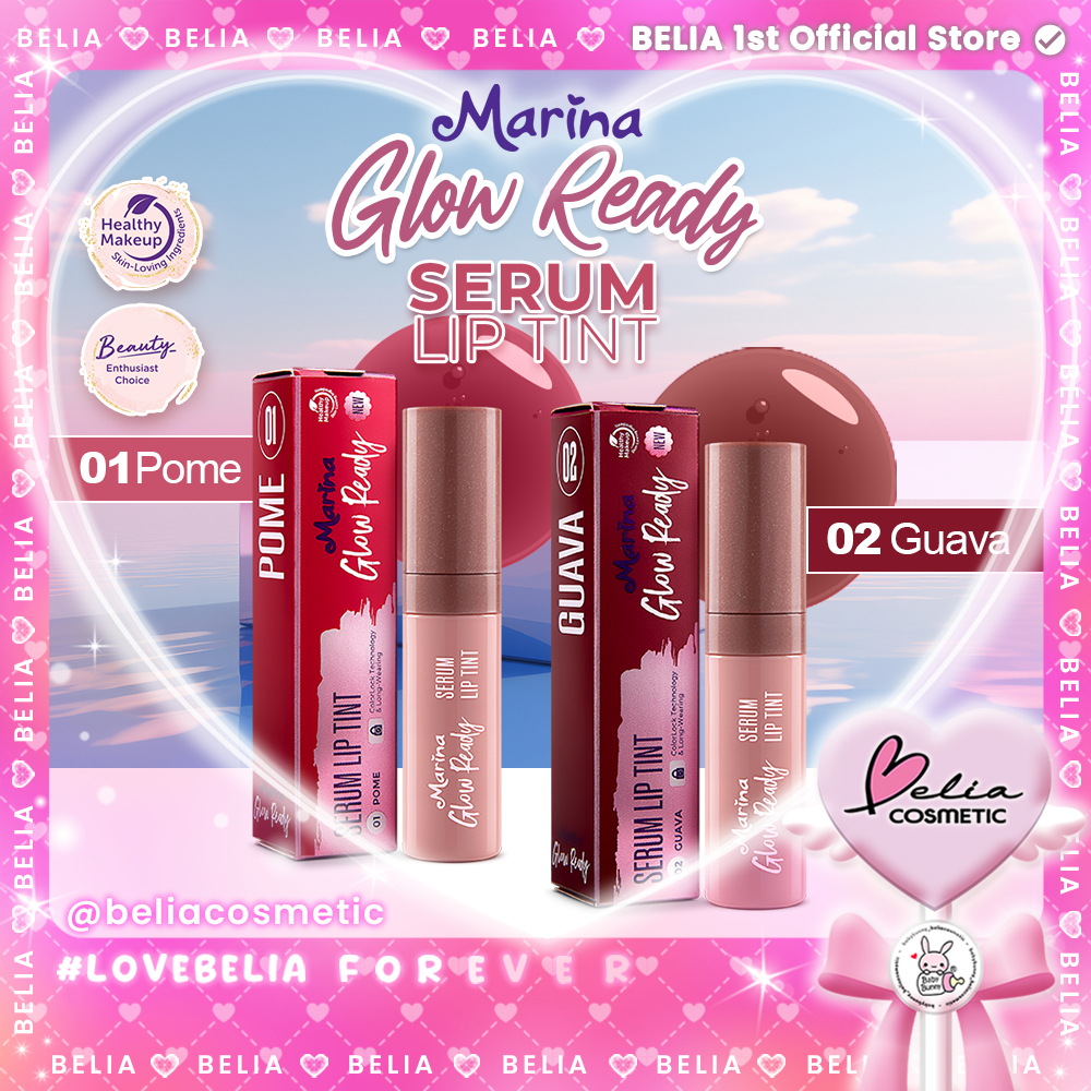 Jual BELIA MARINA Glow Ready Serum Lip Tint 2,8 ml | Colorlock ...