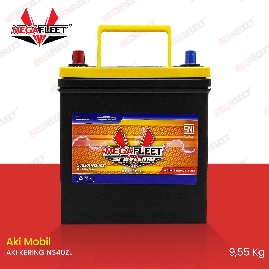 Jual Aki Mobil Bebas Perawatan Megafleet Platinum MF NS40ZL 12V 35AH | Shopee Indonesia