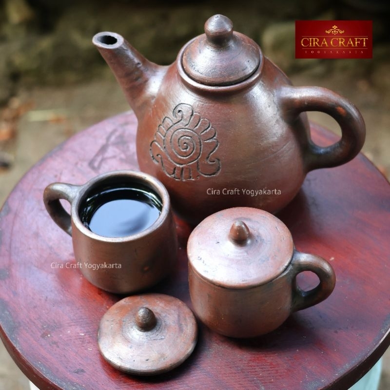 Jual Tea Set Gerabah. Poci Teh 2 Cangkir | Shopee Indonesia