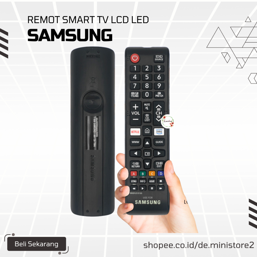 Jual Remot Remote TV Samsung LCD LED Smart TV Netflix BN59-01315D | Shopee Indonesia