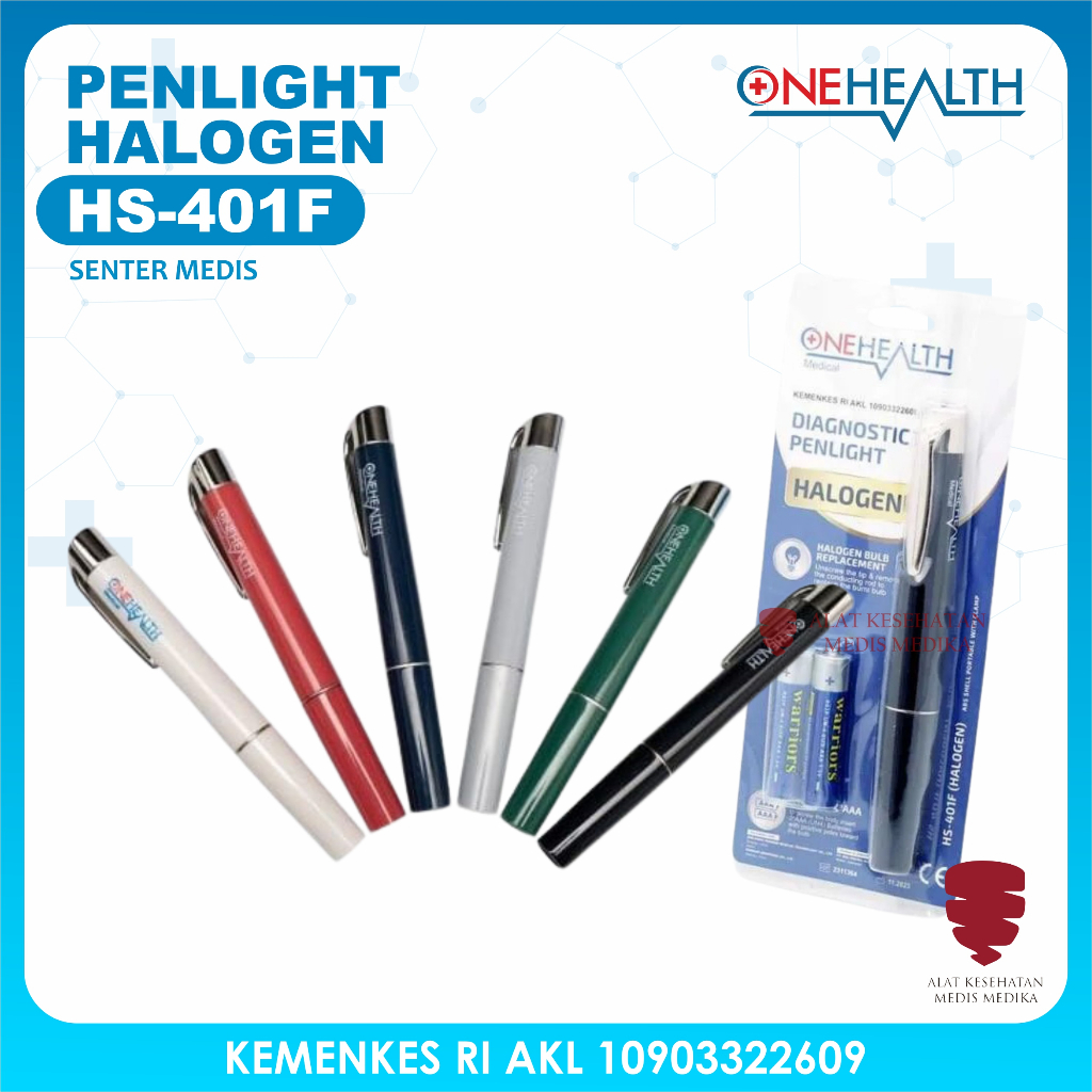 Jual Penlight Halogen HS-401F Senter Medis Lampu Kuning Cek Periksa ...