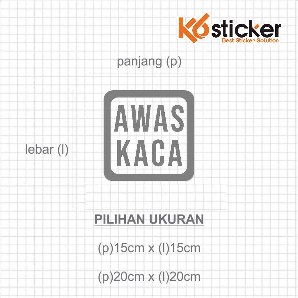 Jual Cutting Sticker Awas Kaca Kotak Cafe Dinding Stiker Kaca Pintu ...