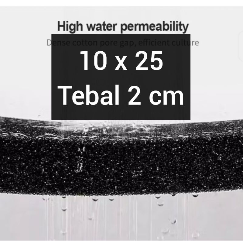 Jual Busa hitam biofill biofoam filter akuarium tebal 2cm | Shopee ...