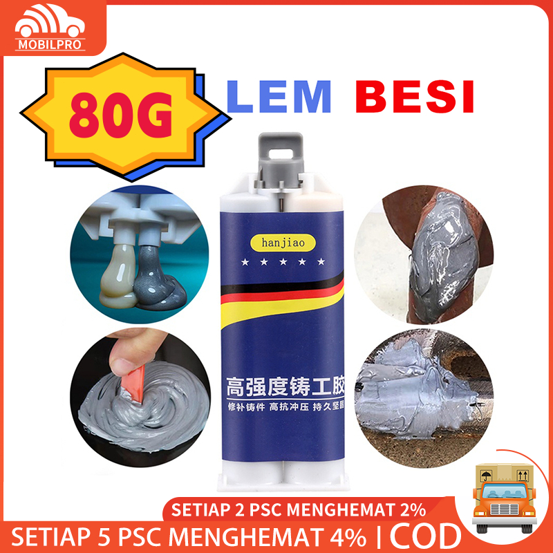 Jual Lem AB Besi Super Kuat Tahan Panas Lem Perekat Super 100g Untuk ...