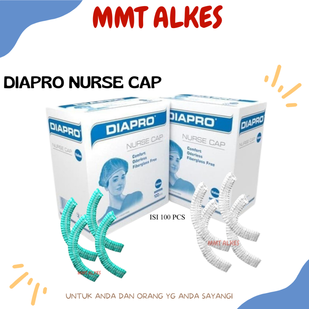 Jual NURSE CAP DV DIAPRO / HAIR NET / PENUTUP KEPALA | Shopee Indonesia