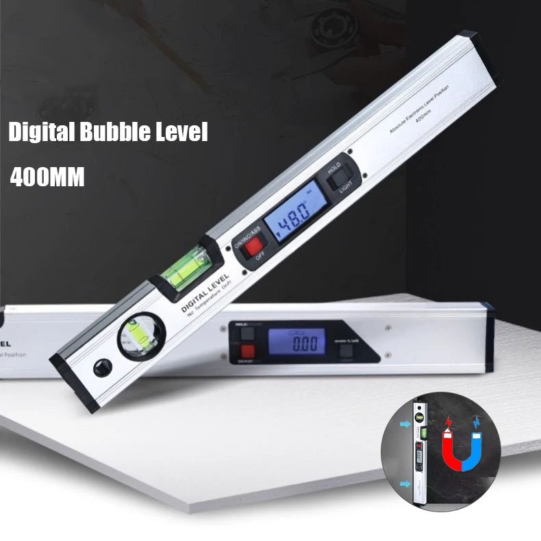 Jual Waterpass Inclinometer Digital Level 90° 400mm Magnetics Alat Ukur ...