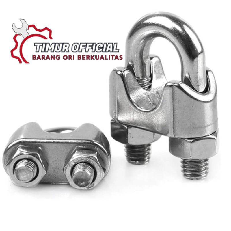 Jual Klem Seling Kuku Macan Stainless 10 Mm Clamp Seling Penjepit Kawat ...