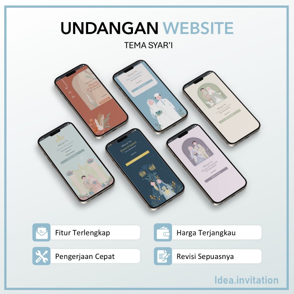 Jual [TEMA SYAR'I] Undangan Digital Website Pernikahan | Undangan ...