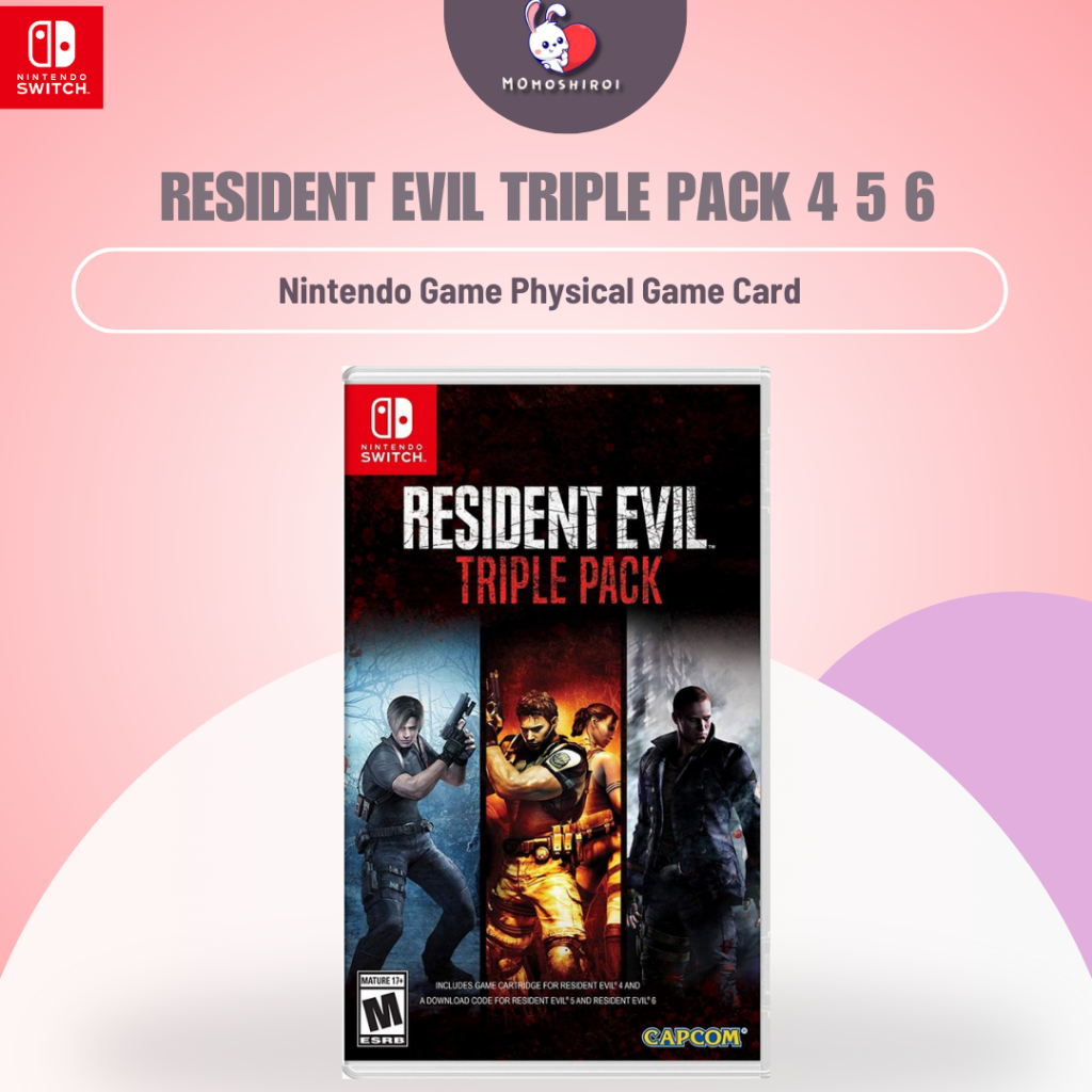 Jual Resident Evil Triple Pack 4 5 6 Nintendo Switch RE Biohazard Kaset ...