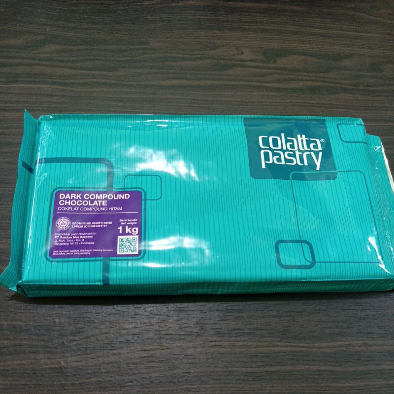 Jual colatta pastry dark compound | cokelat batang kemasan 1kg | Shopee ...