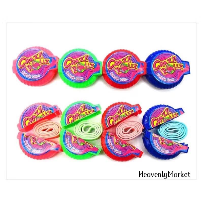 Jual AAA PERMEN KARET CRAZY ROLL BUBBLE GUM ISI 30 | Shopee Indonesia