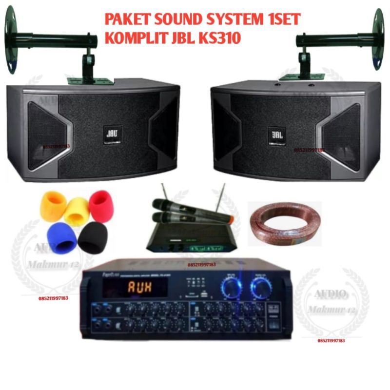 Jual Paket Sound System JBL KS310 Komplit Amplifier Power Firstclass ...