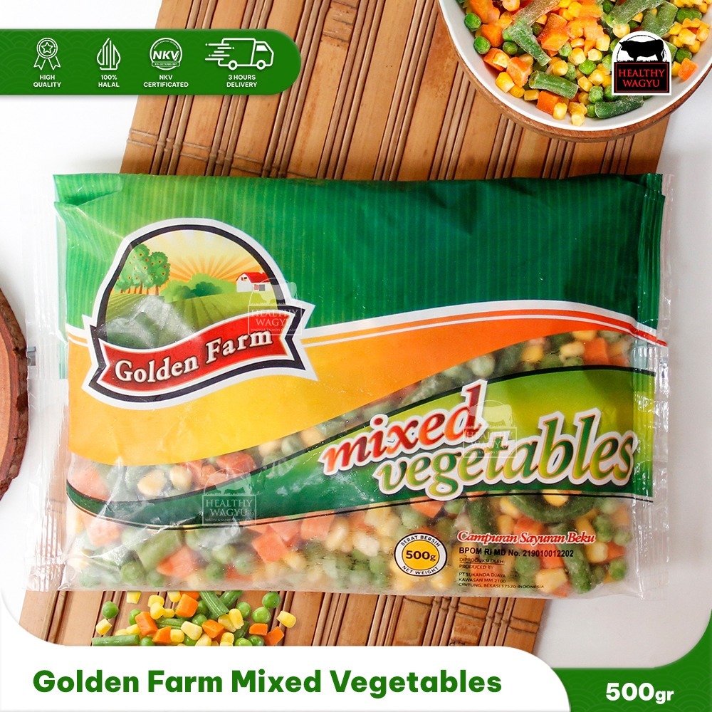 Jual Frozen mix vegetable/ sayuran beku campur 500gr Healthy Wagyu ...