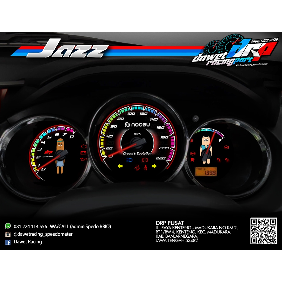 Jual SPEEDOMETER HONDA JAZZ GD3 / JAZZ LAMA / HONDA CITY REQUEST DESAIN ...