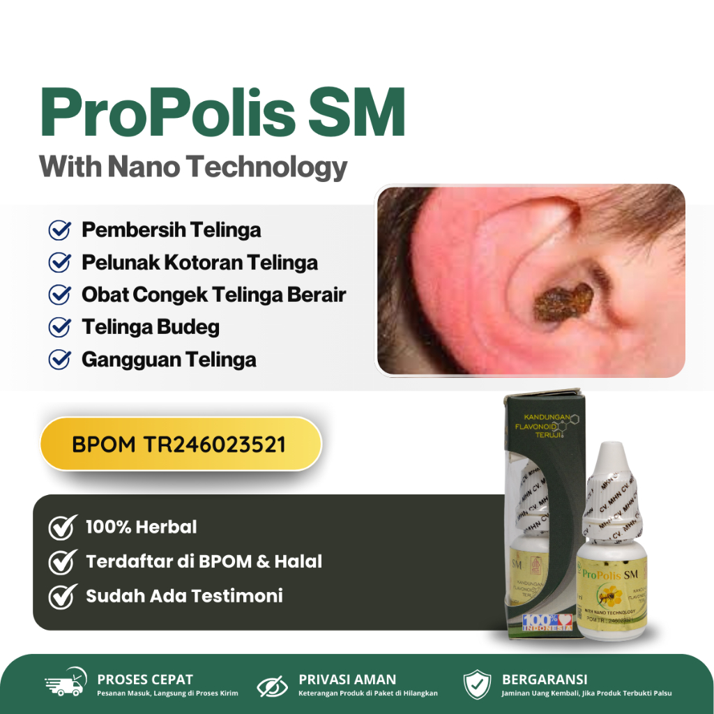 Jual Propolis SM - Obat Pembersih Telinga Anak dan Dewasa, Obat Congek ...