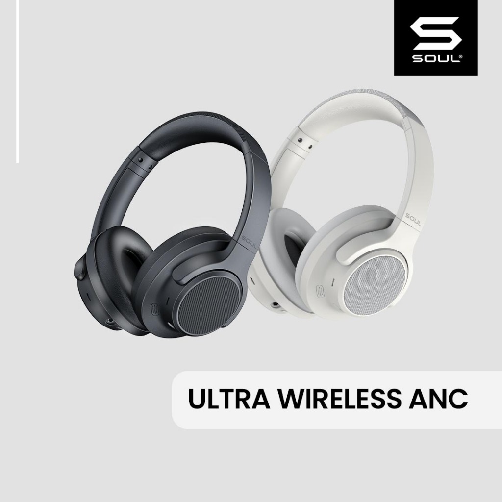 Jual Soul Ultra Wireless ANC Hybrid Over-Ear Headphones | Shopee Indonesia