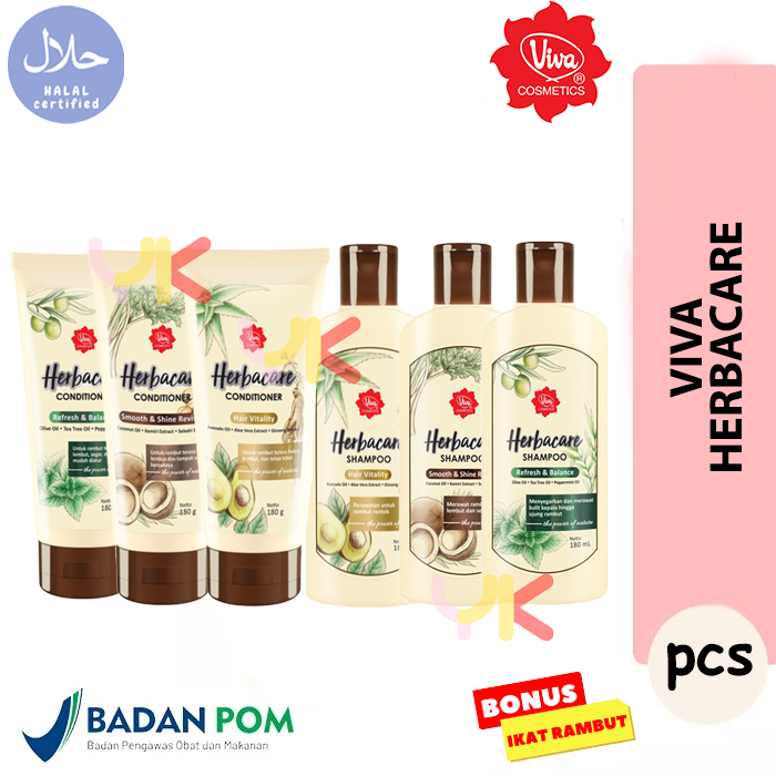 Jual VIVA Herbacare Shampoo | Conditioner | Perawatan Rambut Rontok ...