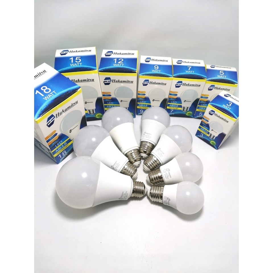 Jual Lampu LED 5W 7W 9W 12W 15W 18W Hakamitsu /Bohlam Lampu terang ...