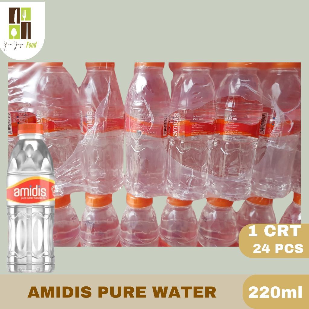Jual AIR MINERAL AMIDIS KEMASAN BOTO KECIL 200 ML 1 DUS ISI 24 PCS ...