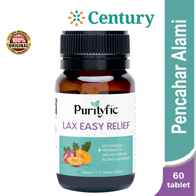 Jual PURITY LAX EASY RELIEF 60 TAB / VITAMIN & SUPLEMEN / MULTIVITAMIN ...