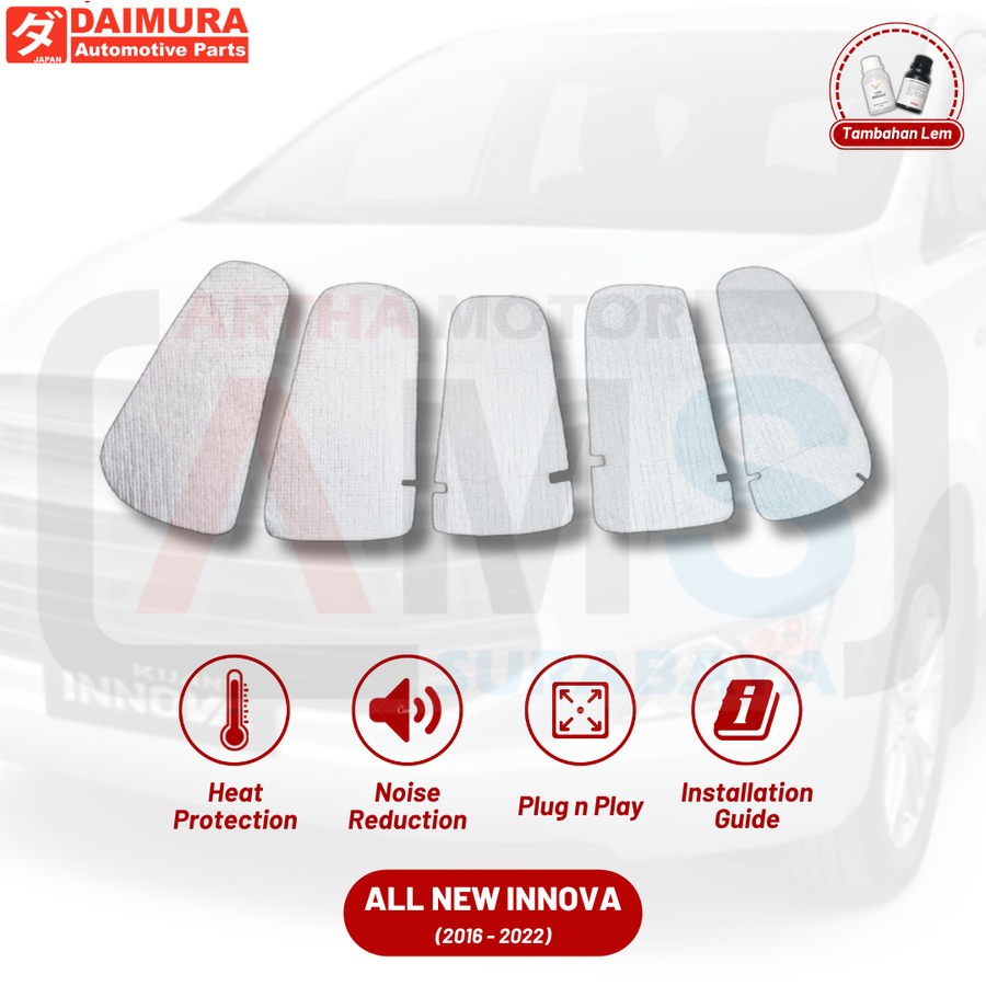 Jual Peredam Panas Suara Kap Mesin Mobil All New Innova Reborn Cutting ...