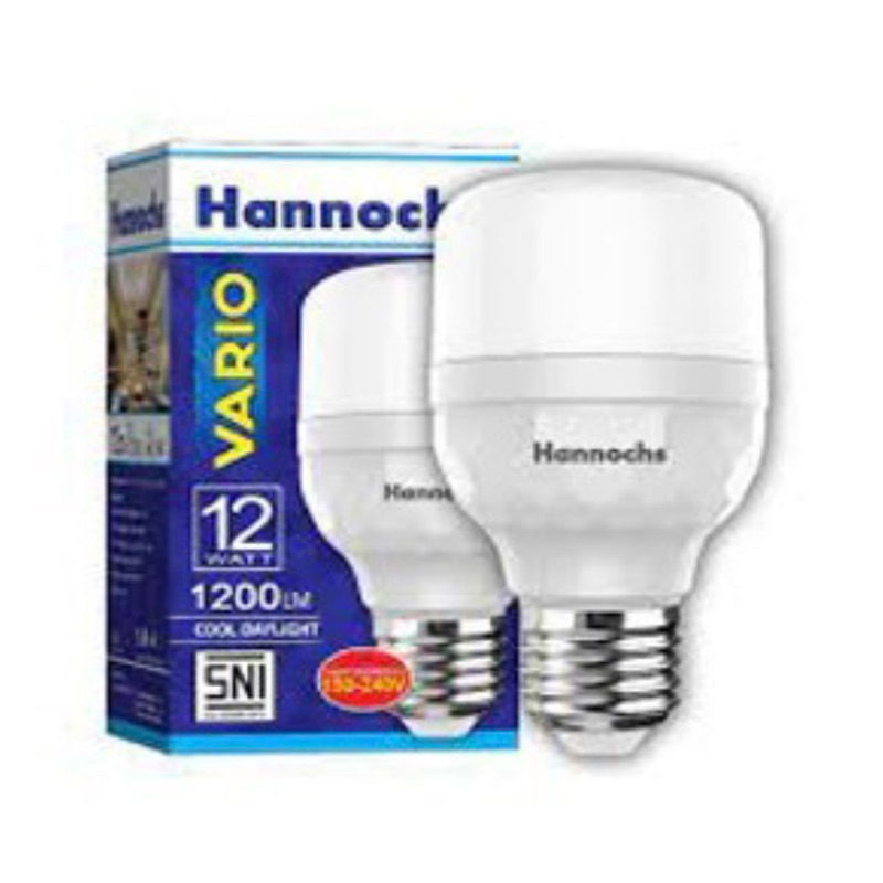 Jual Lampu LED Bohlam Hannochs Vario 12 Watt Putih 6500K | Shopee Indonesia