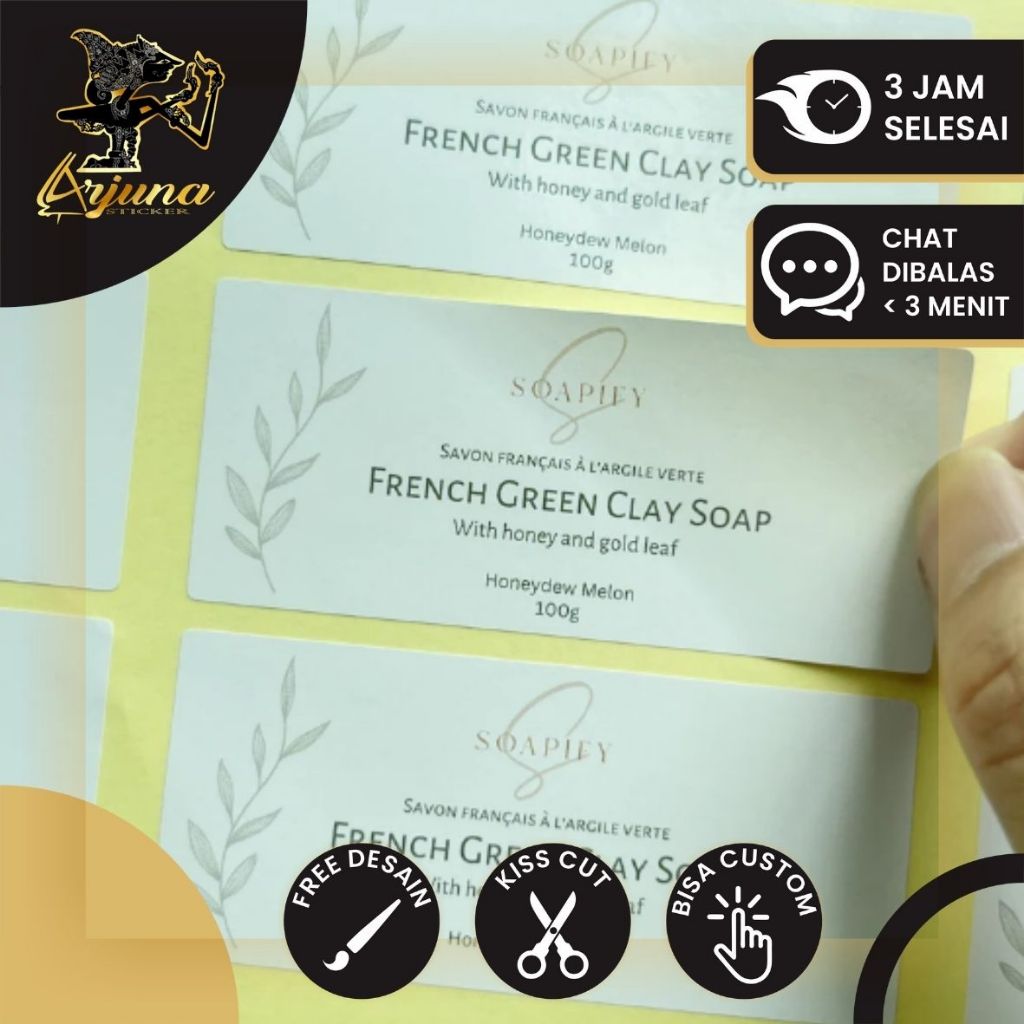 Jual SPC 6 8-15 Cetak Stiker Custom Logo Sticker Custom Label Olshop ...