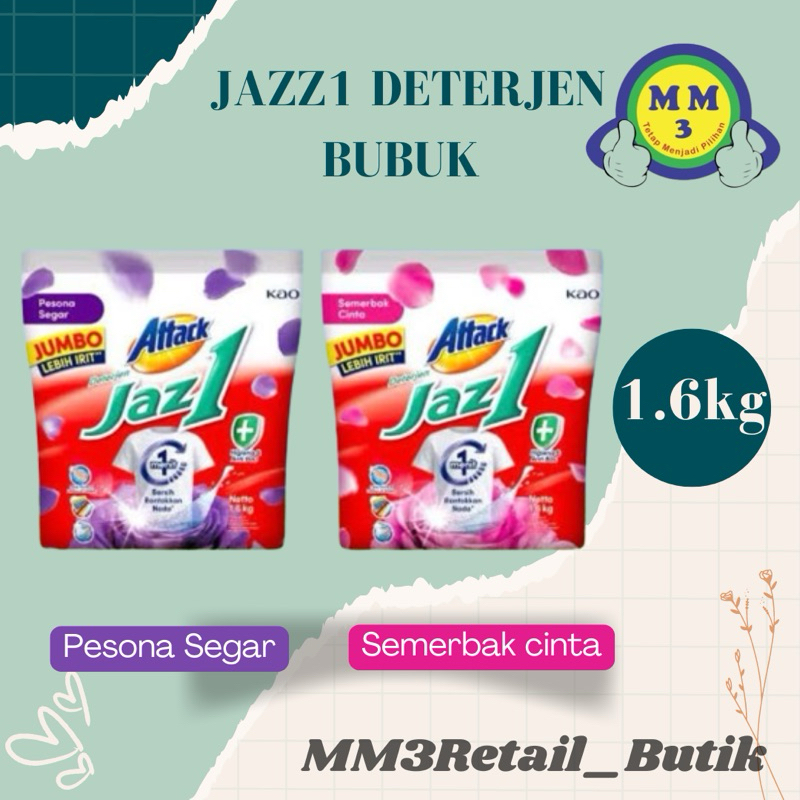 Jual ATTACK JAZ 1 DETERJEN POWDER 1.6kg / Jaz 1 800g | Shopee Indonesia