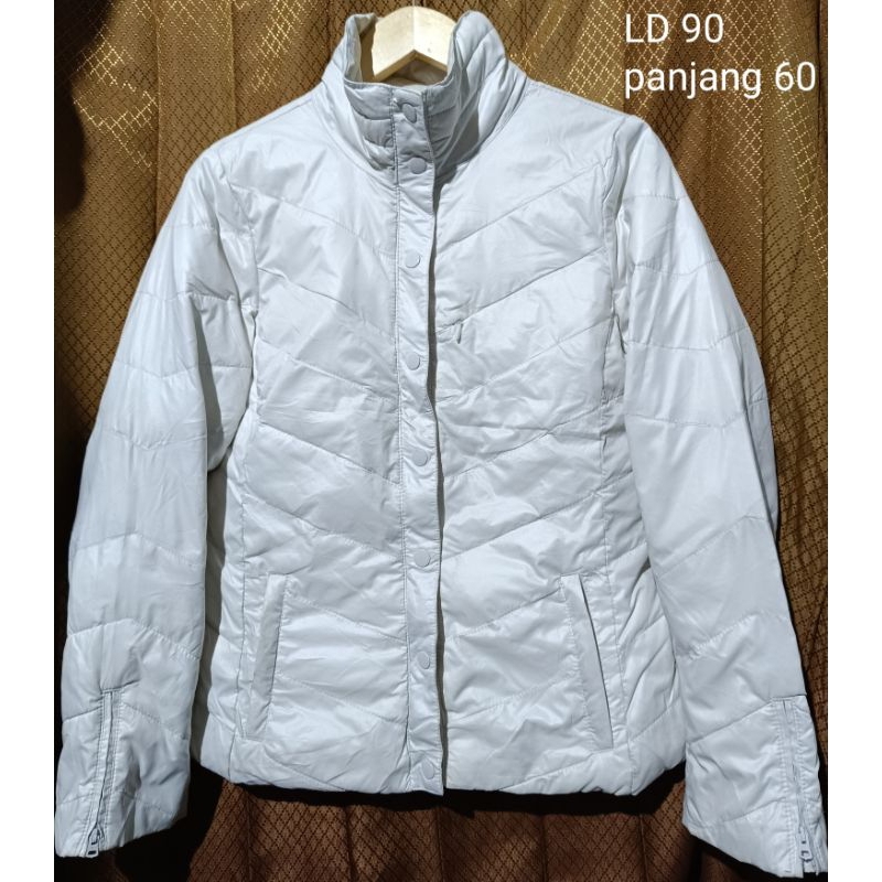 Jual jaket gelembung puffer putih jaket gunung putih jaket puffer ...