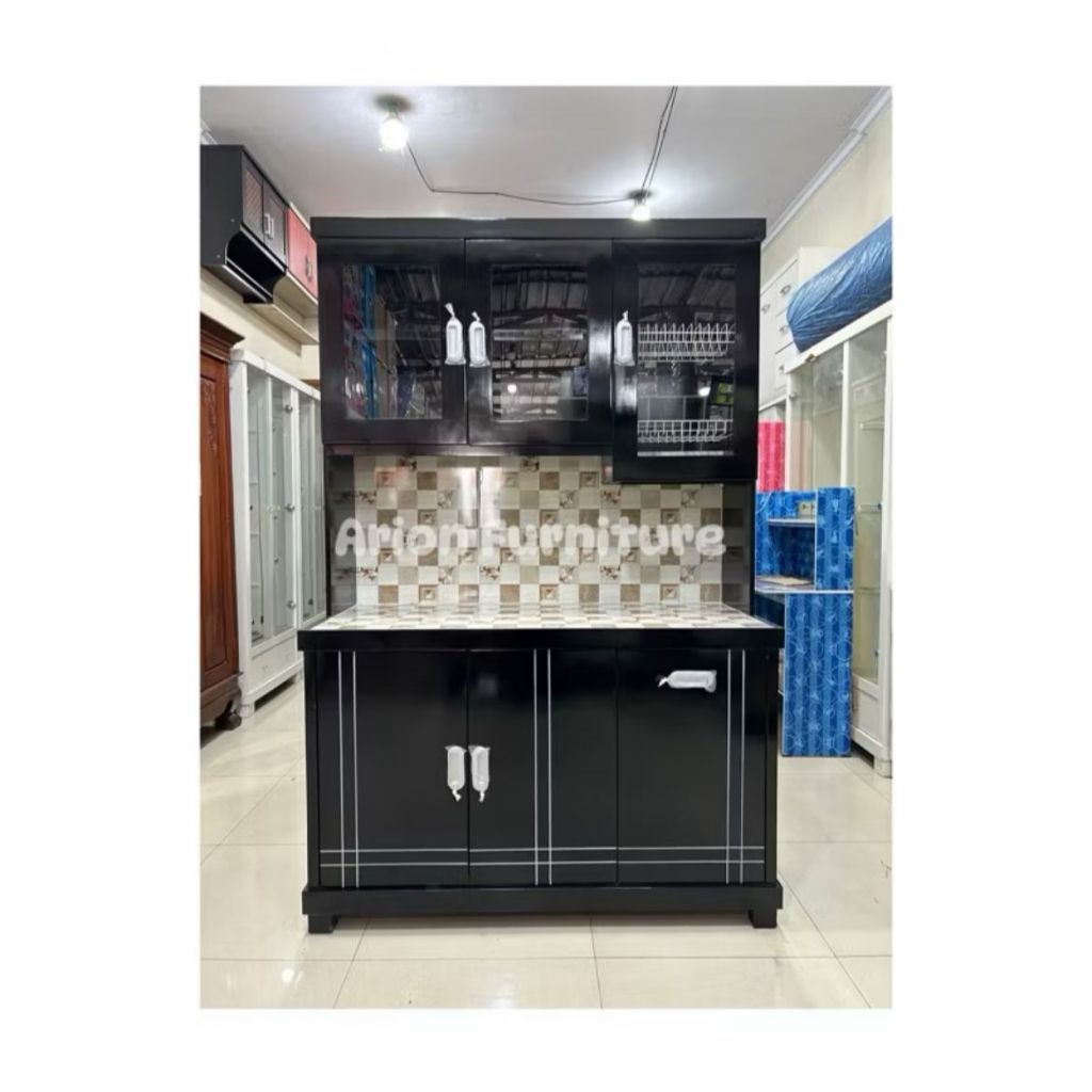 Jual Lemari Sayur 3 PINTU Minimalis / Rak Piring / Kitchen SET Kayu ...