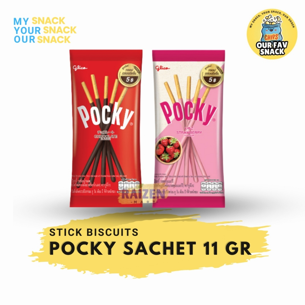 Jual Glico Pocky Mini Sachet 11 Gram Varian Strawberry Chocolate ...