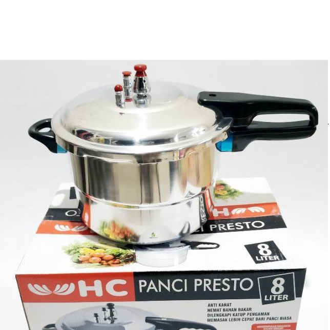 Jual HOT Panci Presto 8 Liter Pressure Cooker Steamer Kukusan 8 Liter | Shopee Indonesia