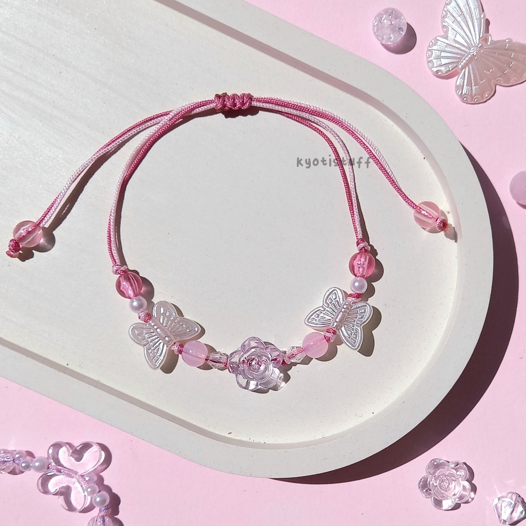 Jual Gelang Tali Serut Manik-manik Pinky Series | Shopee Indonesia