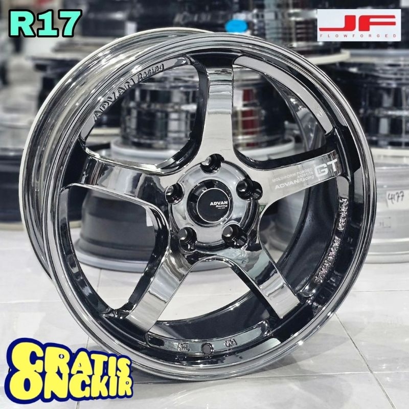 Jual Velg mobil racing r17 ADVAN GT FLOW FORMING LEBAR 7,5 ET 38 velg ...