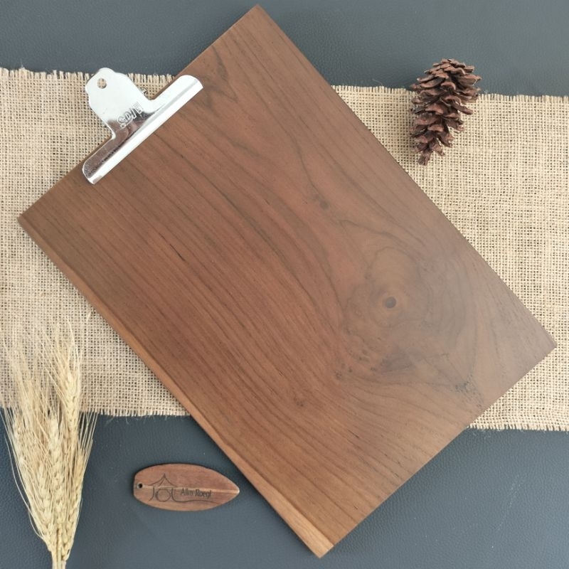 Jual Menu Board Cafe dan Restoran Buldog Clip, Papan Menu Kayu Jati ...