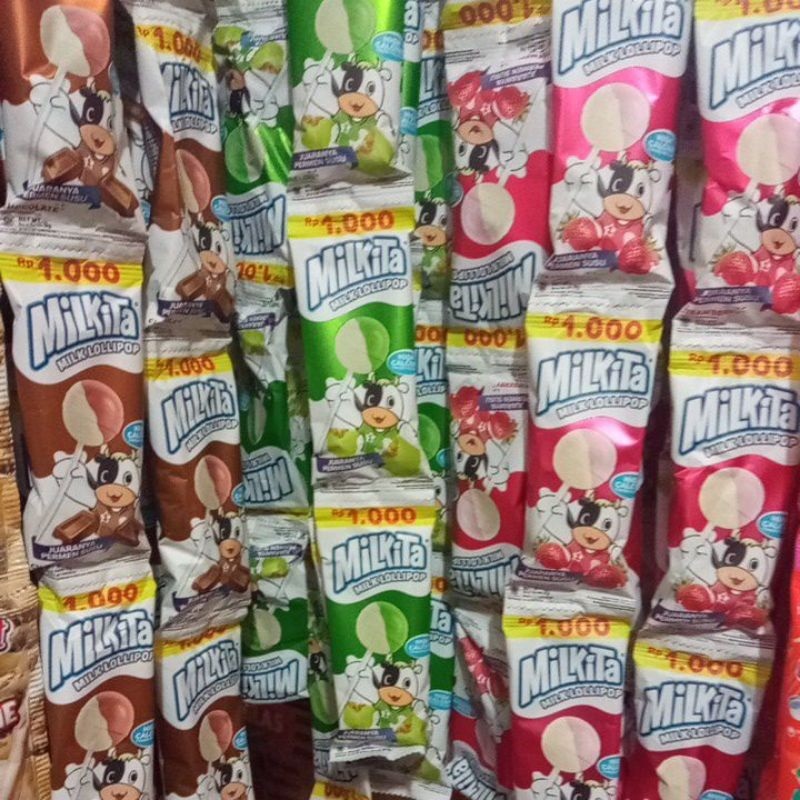 Jual Permen / Candy Lollipop / Lolipop Renceng Milkita Coklat ...