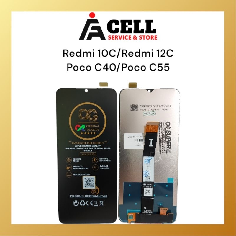 Jual LCD REDMI 10C REDMI 12C POCO C40 POCO C55 OG | Shopee Indonesia