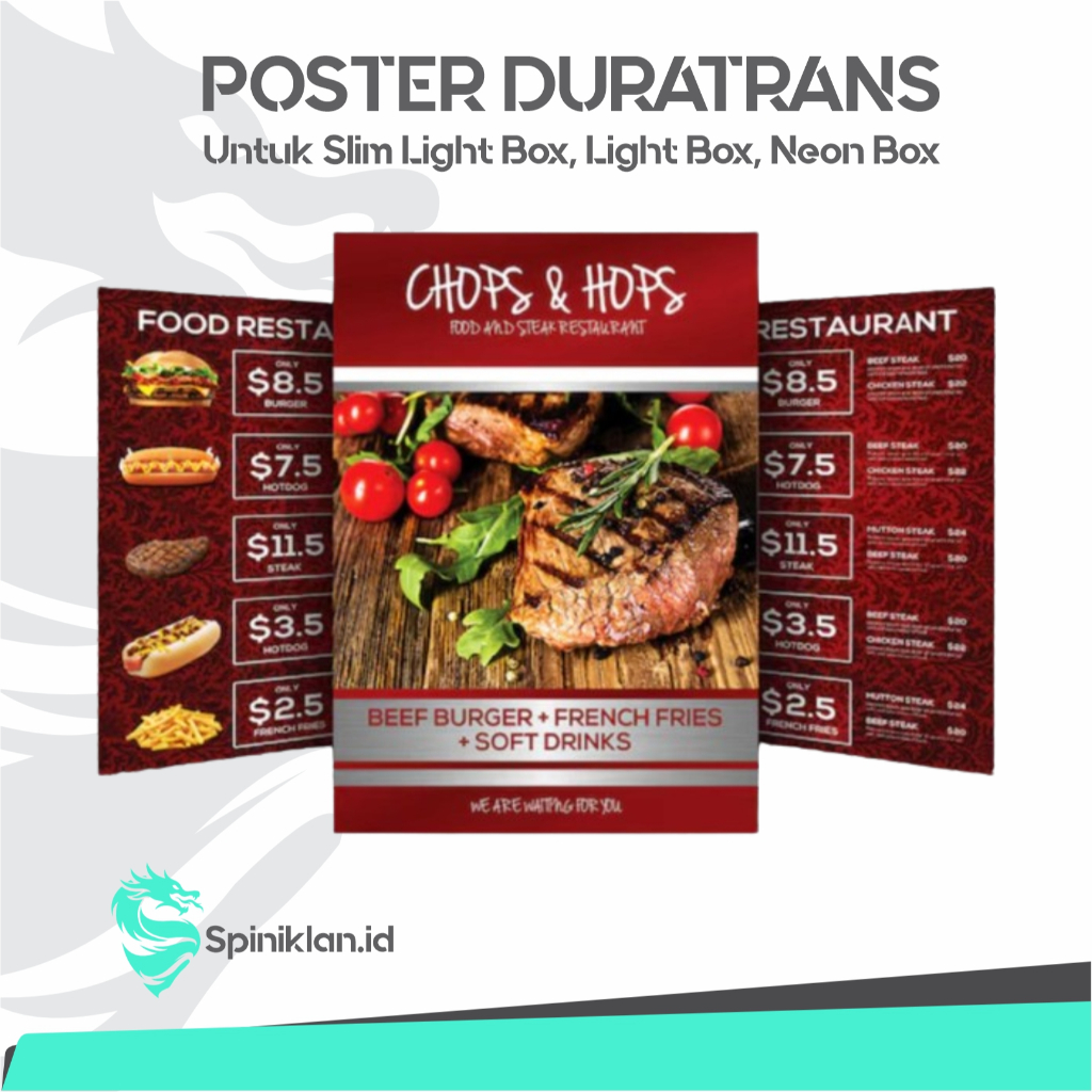Jual Poster Duratrans For Slim Light Box Uk L Spiniklan.id | Shopee ...