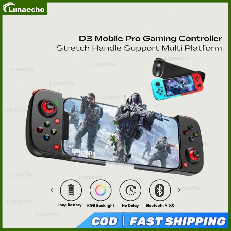 Jual Gamepad Nirkabel D3 Mode 2 4g Koneksi Bluetooth Koneksi Bluetooth Yang Dapat Diregangkan